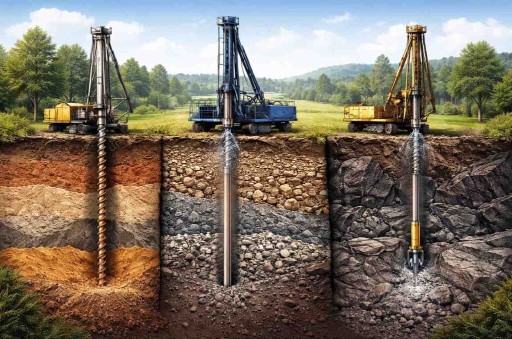 Drilling Methods for Different Soil And Rock Types Explained